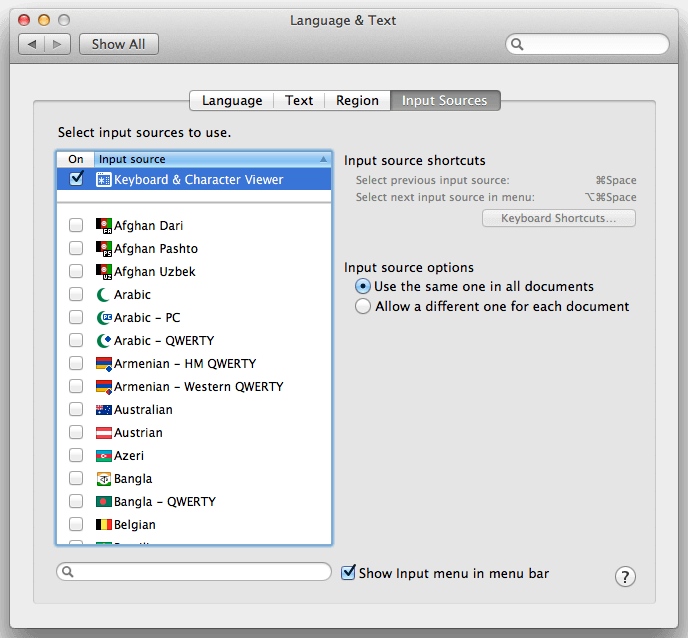 How Do I Insert Special Characters In Mac OS X 