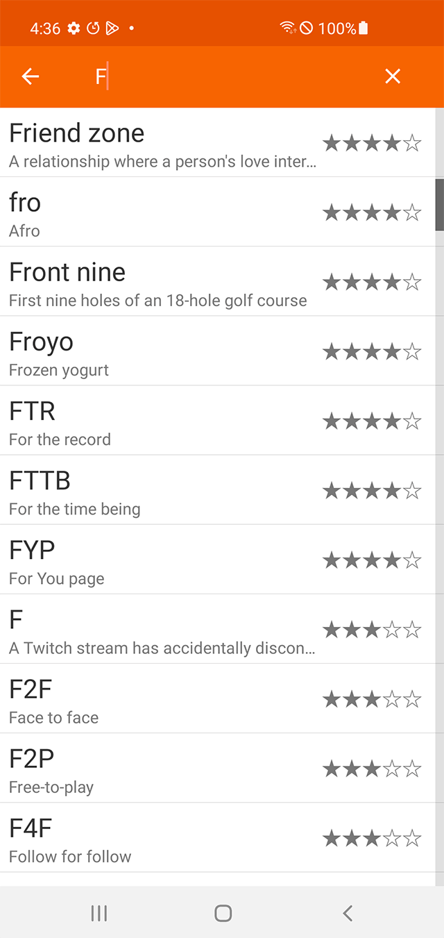 Is There A Slang App Available For Android 